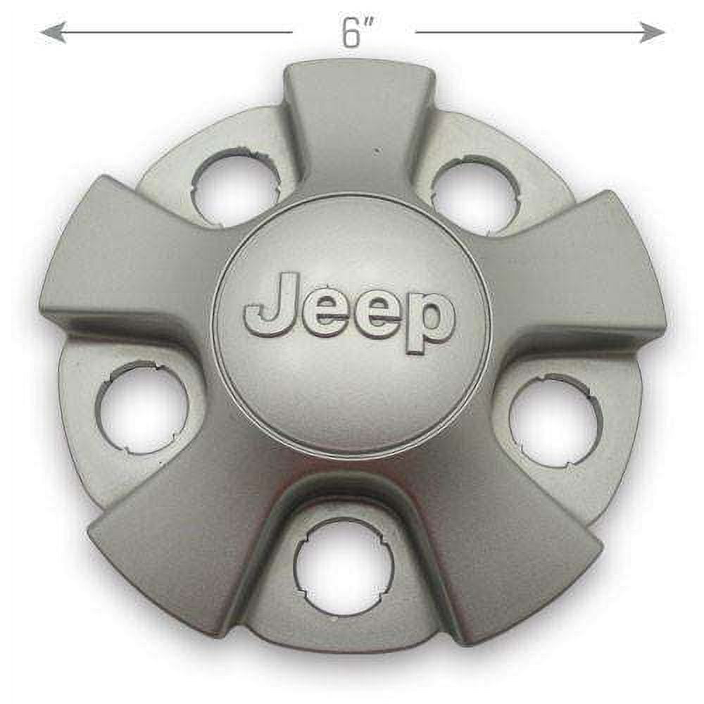 Jeep Cherokee 2014-2021 Centercaps, 5 Spoke 17" Wheel Cap, Silver ...