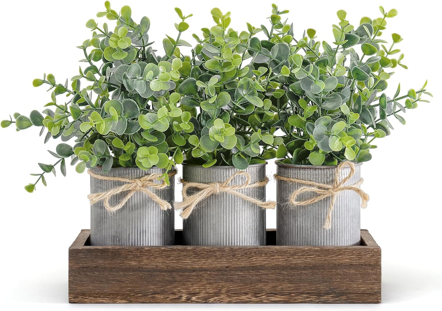 Centerpiece Table Decorations Coffee Table Decor Wood Tray 3 Galvanized ...