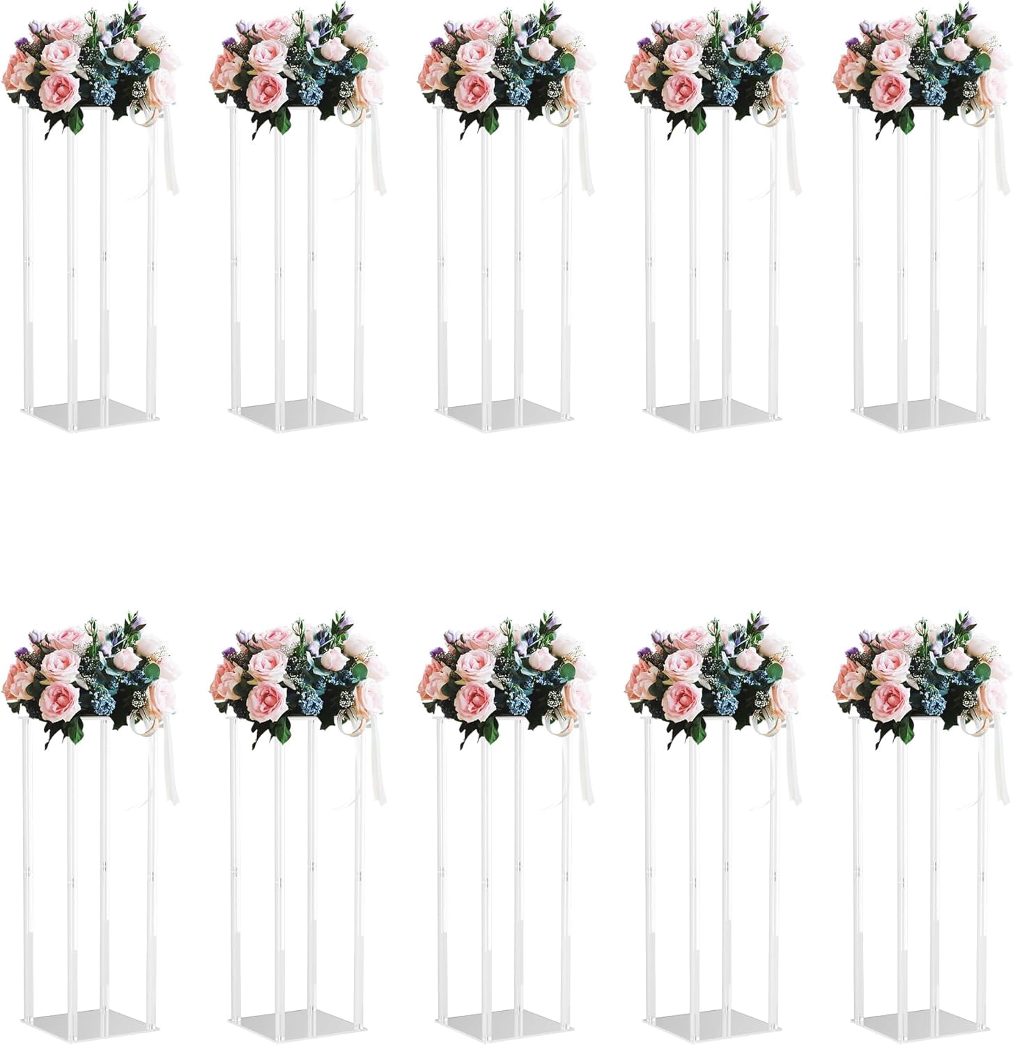 Centerpieces Stand 10 Pcs 23.6in Tall Flower Stand for Wedding ...