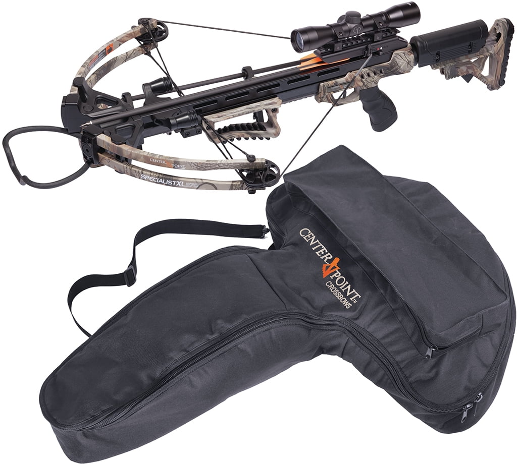 Centerpoint Specialist XL 370 Crossbow Bundle, Camo plus Soft Case ...