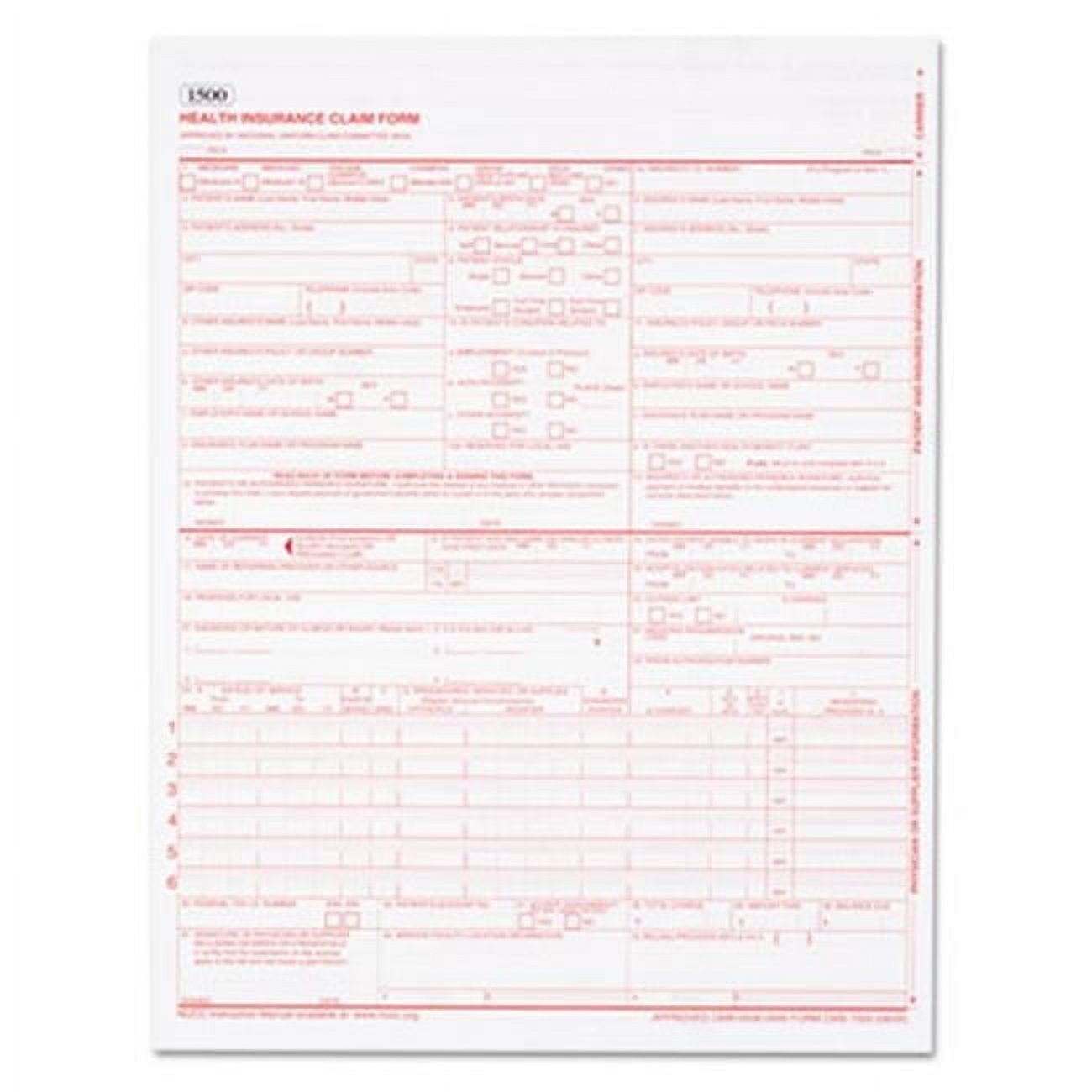 Centers for Medicare and Medicaid Services Forms, 8.5 x 11, 500 Forms ...