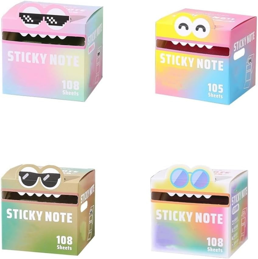 Centerty Cute Monster Pattern Sticky Note,Note Paper Distribution Box ...