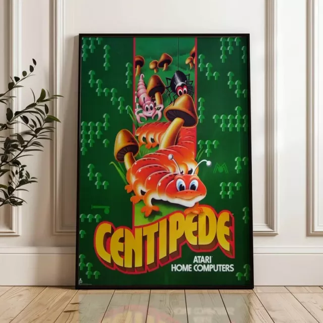 Centipede Atari Video Games Poster Home Decor Vintage Art Print Cute ...