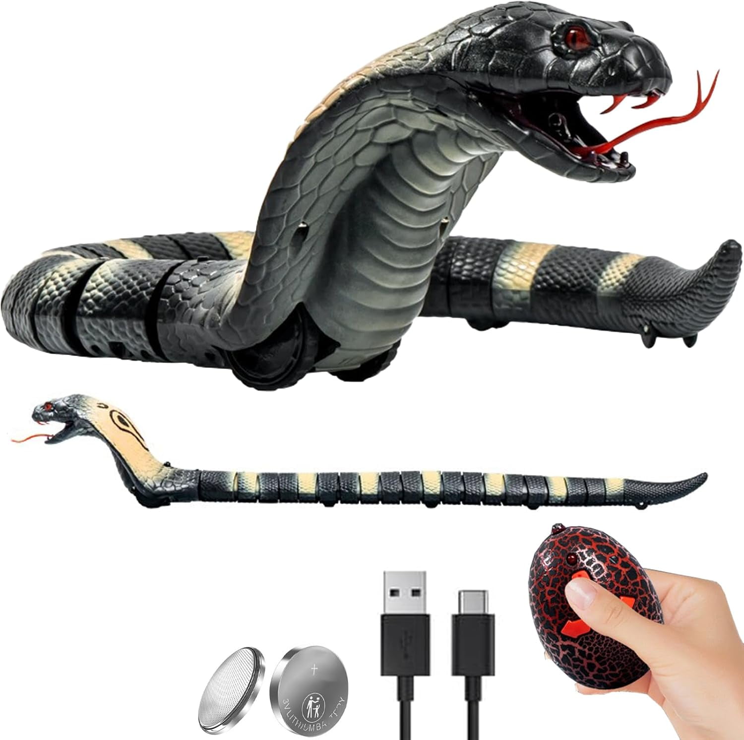 Centipede Cat Toy, Realistic Simulation Smart Sensing Remote Control Animals Toy USB ...