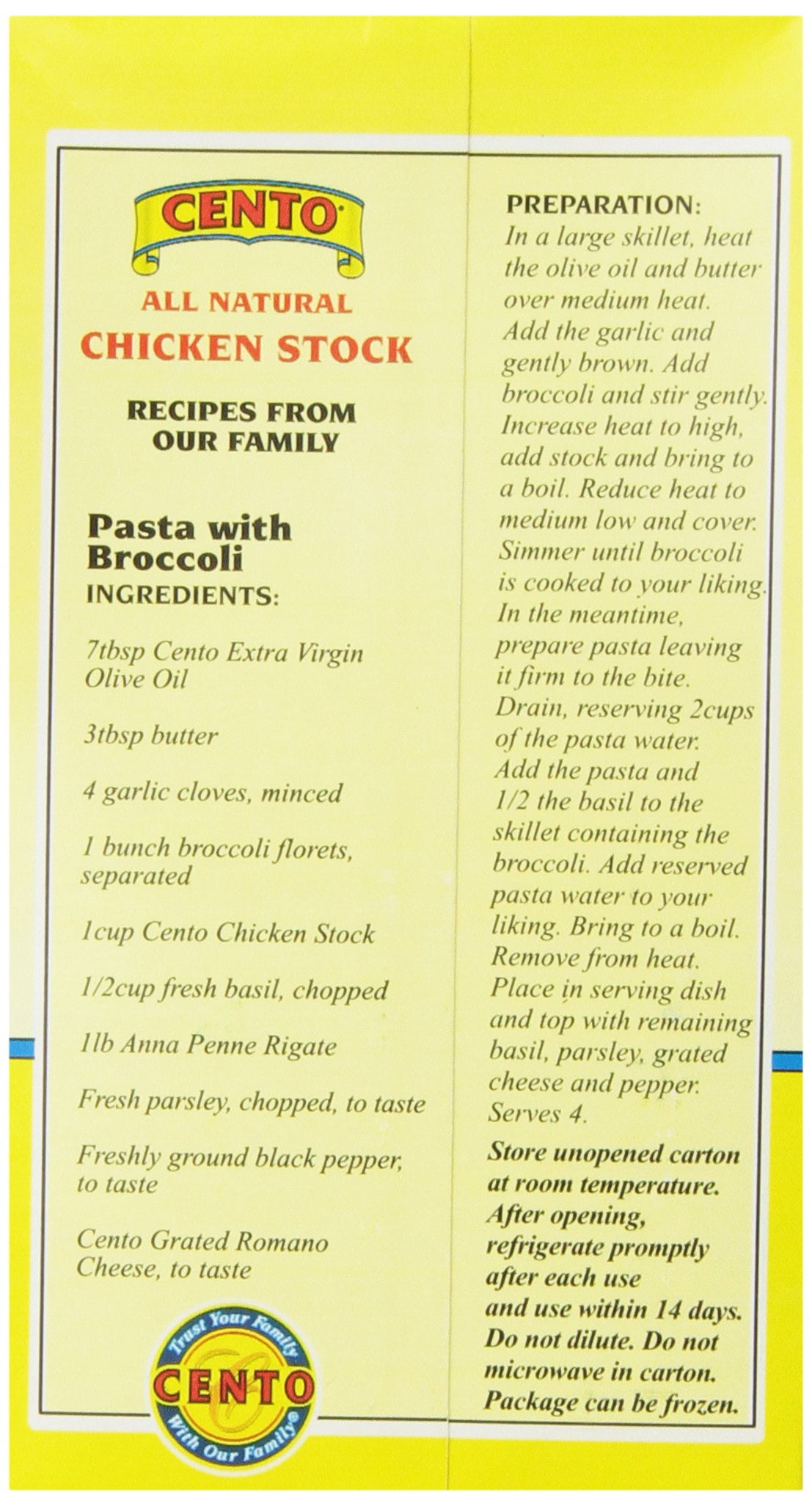 Cento Chicken Stock 32 fl oz (Pack Of 6) - Walmart.com