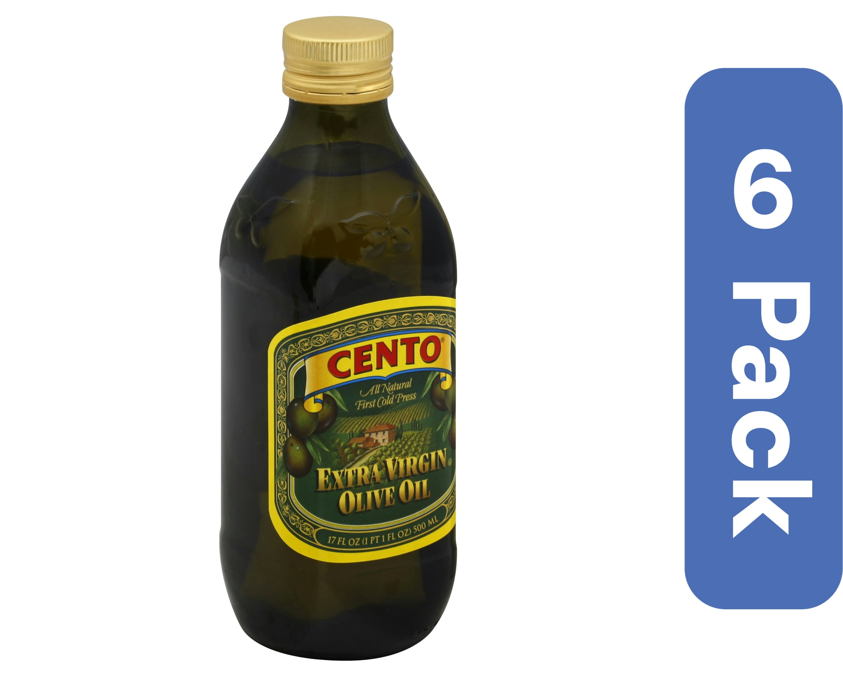 Cento Extra Virgin Olive Oil 17 oz (Pack of 6) - Walmart.com