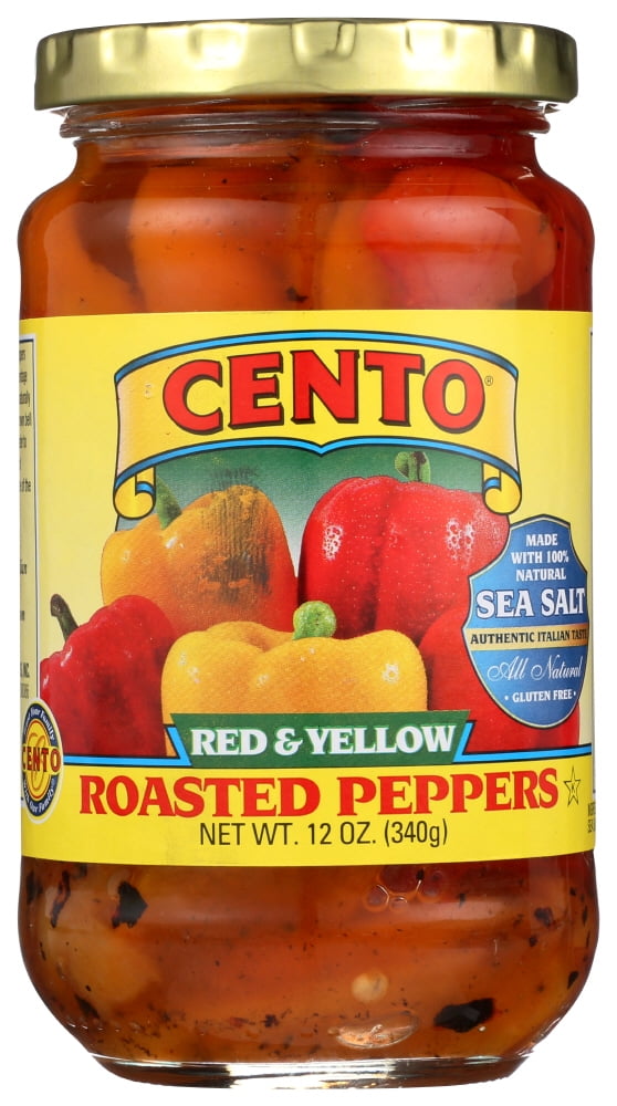 Cento, Roasted Peppers, 12 Oz, Red & Yellow California Grown - Walmart.com