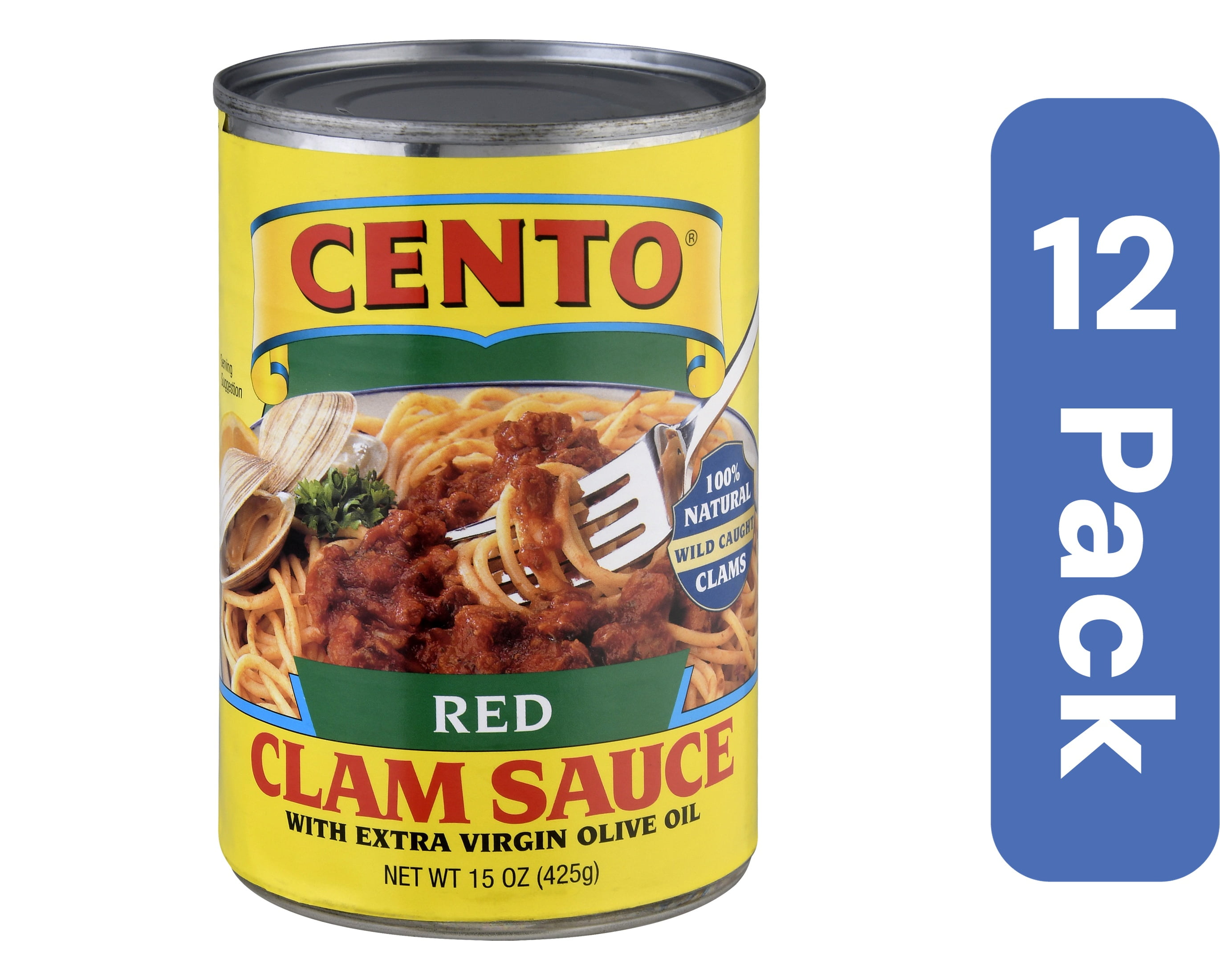(Pack Of 12) Cento Red Clam Sauce 15 Oz - Walmart.com