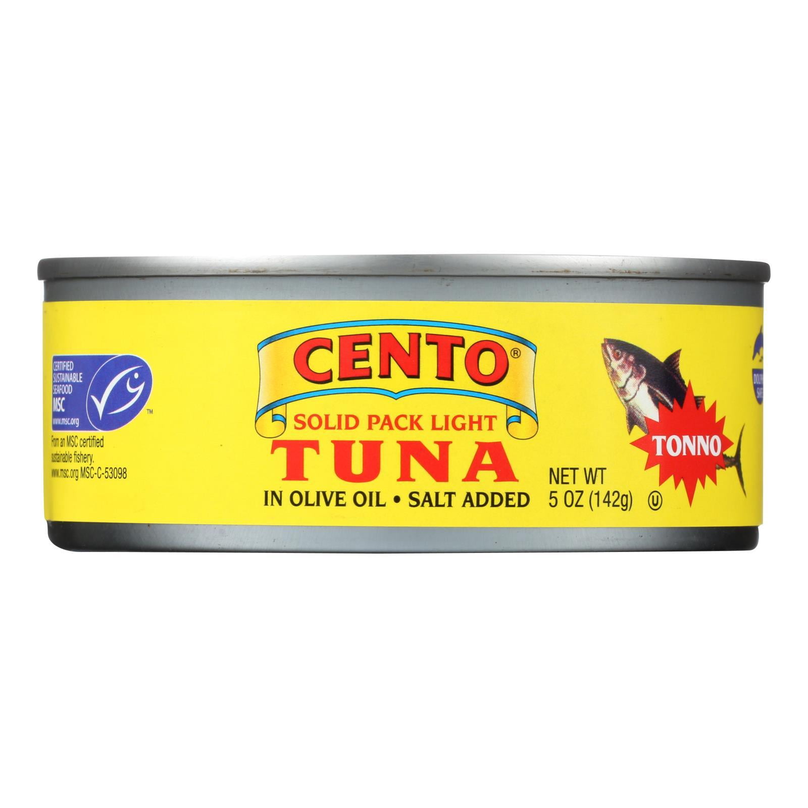 Cento Solid Pack Light Tuna - Cento Tonno - Case of 24 - 5 oz. - Walmart.com