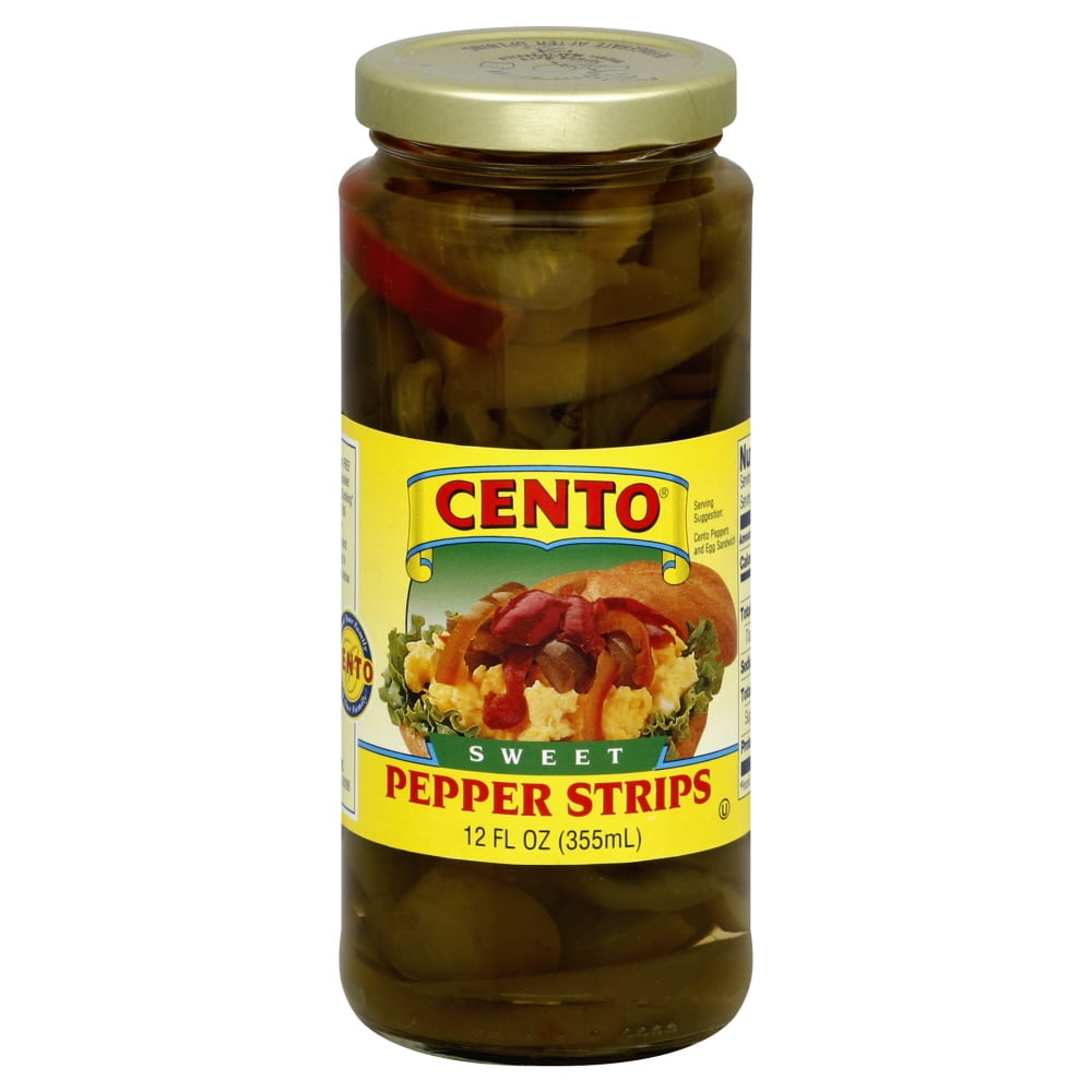 Cento Italian Sweet Pepper Strips, Premium Quality Jarred Vegetables ...
