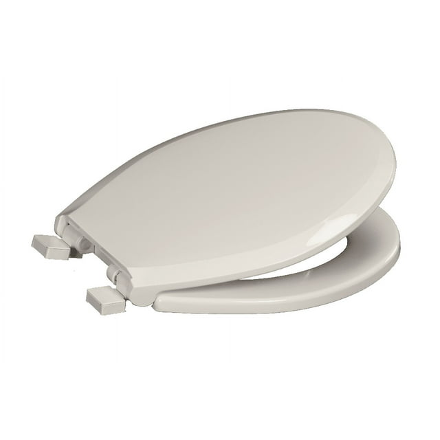 Centoco 3700SC-001 Round Plastic Toilet Seat with Safety Close, White ...