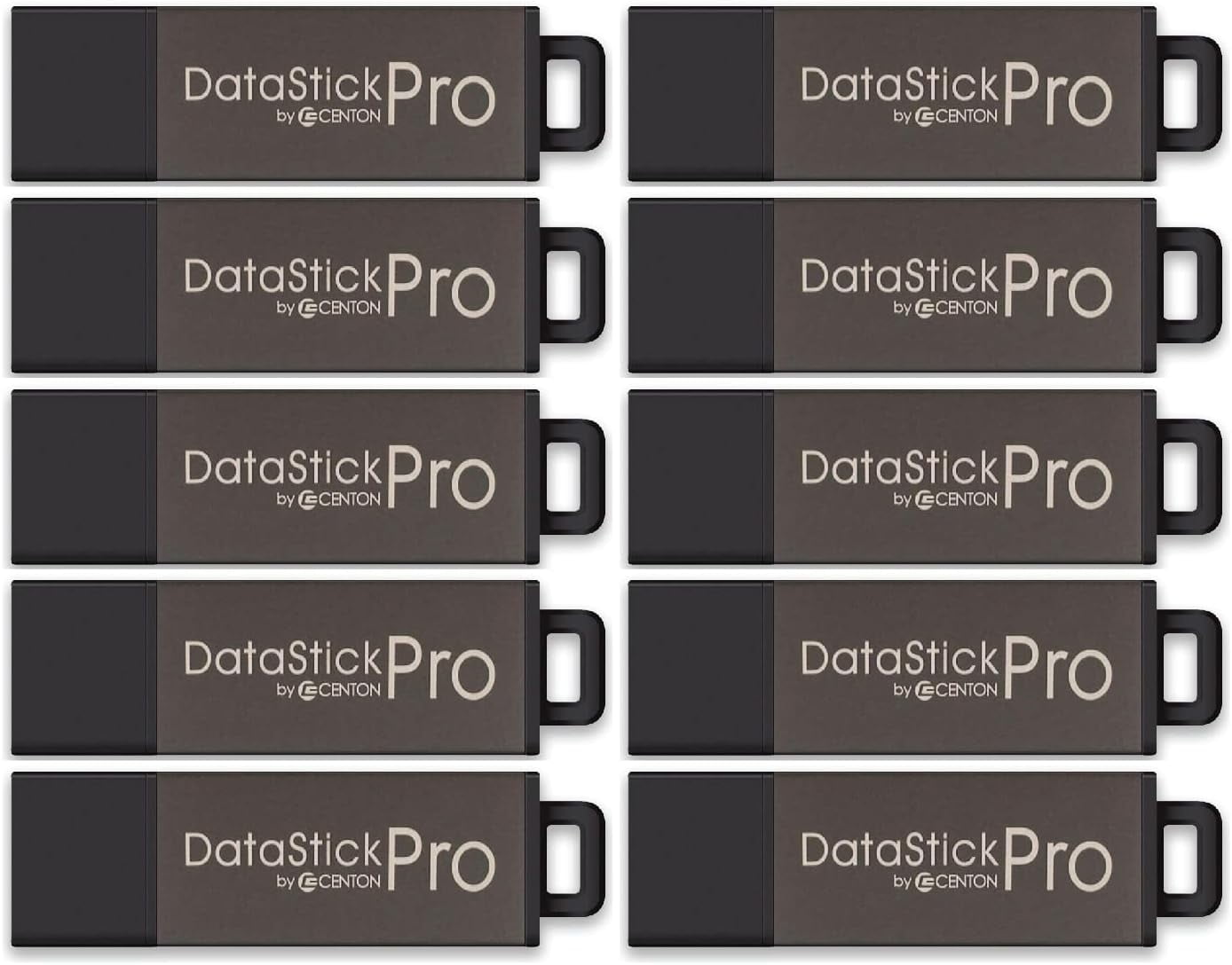 Centon DataStick Pro USB 2.0 Flash Drive 32GB x 100, Grey (S1-U2P1-32G100PK) - Walmart.com