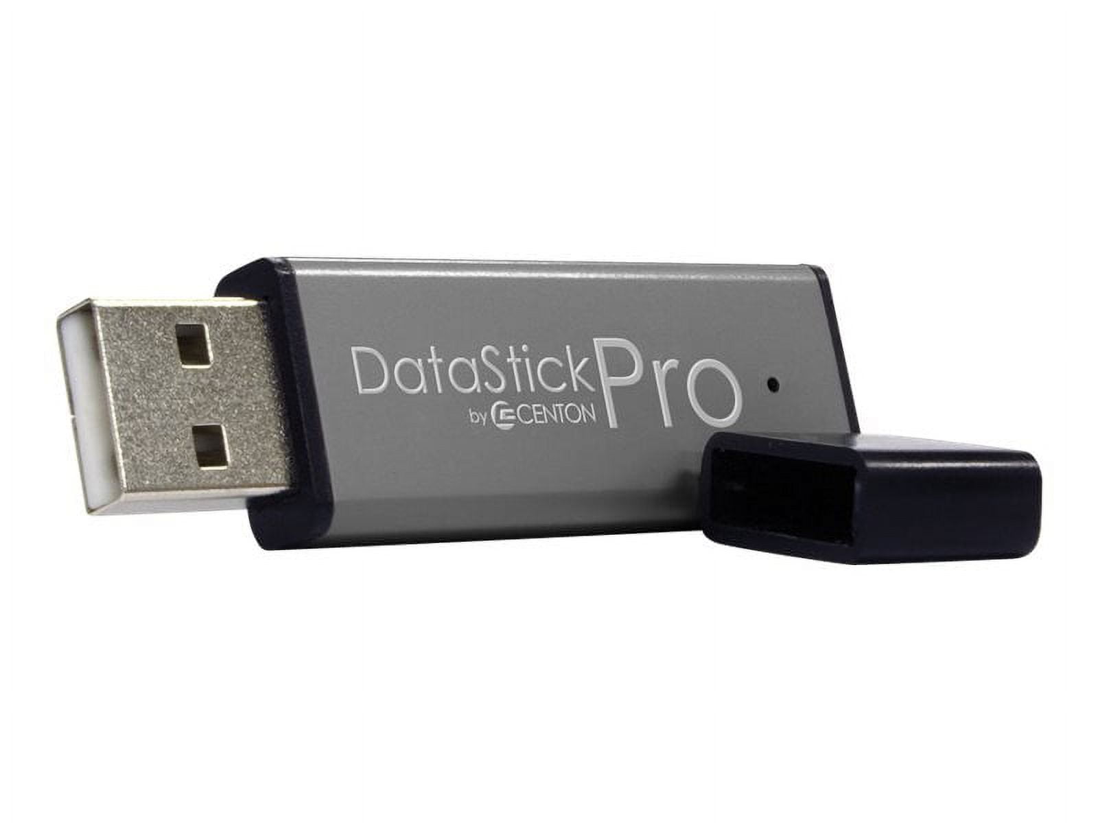 Centon DataStick Pro - USB flash drive - 128 GB - USB 2.0 - gray - TAA ...