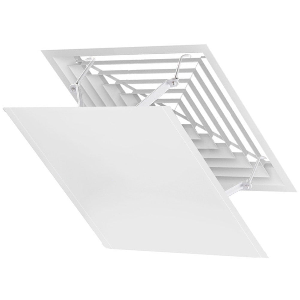 Central Air Conditioner Vent Deflector Windshield Outlet White Iron ...