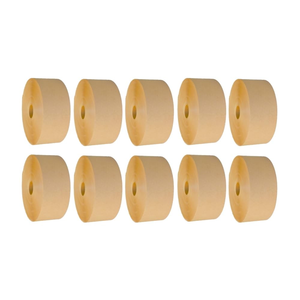 Central Brand Gummed Kraft Paper Tape, 3" x 600', 300 Rolls, Water ...