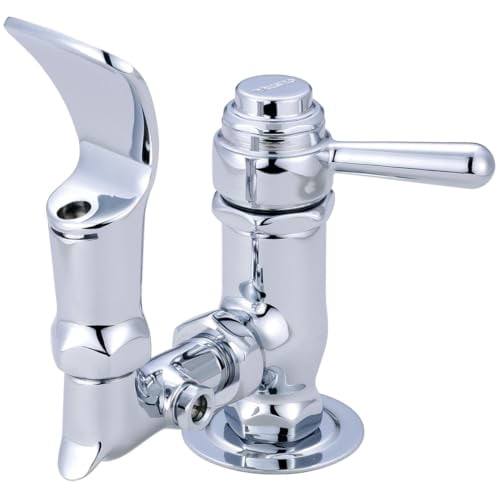 Central Brass 0365-L Self-Close Lever Handle-3/8-18 NPS Female Thread ...