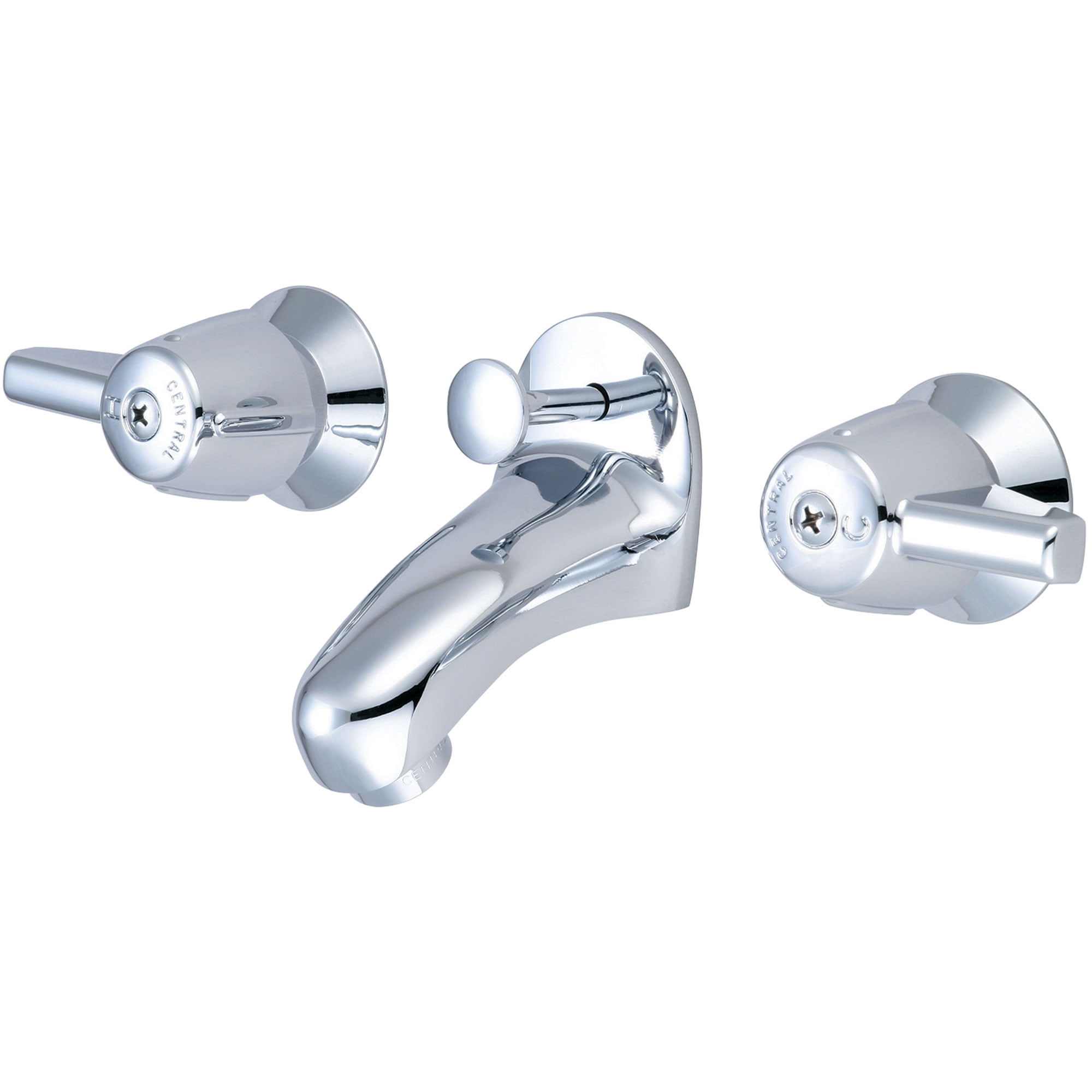 Central Brass 1178-A 1.2 GPM Double Handle Bathroom Faucet, Chrome ...