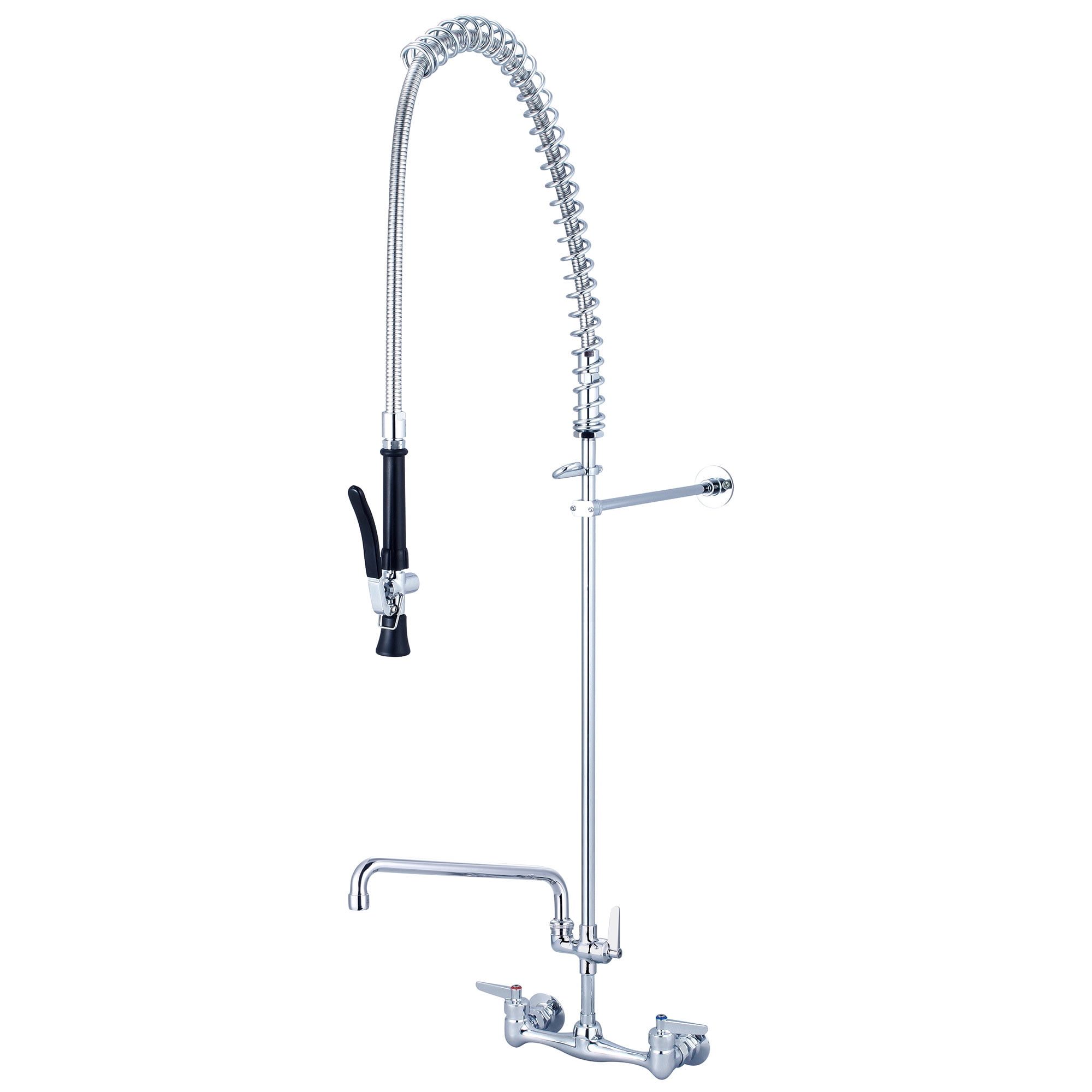 Central Brass 80047-ULE60-AD3 Two Handle Wall Mount Pre-Rinse Faucet ...