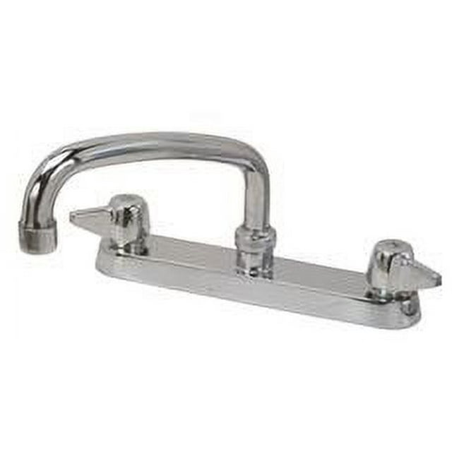 Central Brass Kitchen Faucet With 8 In. Centers And 8 In. D-Style Spout ...