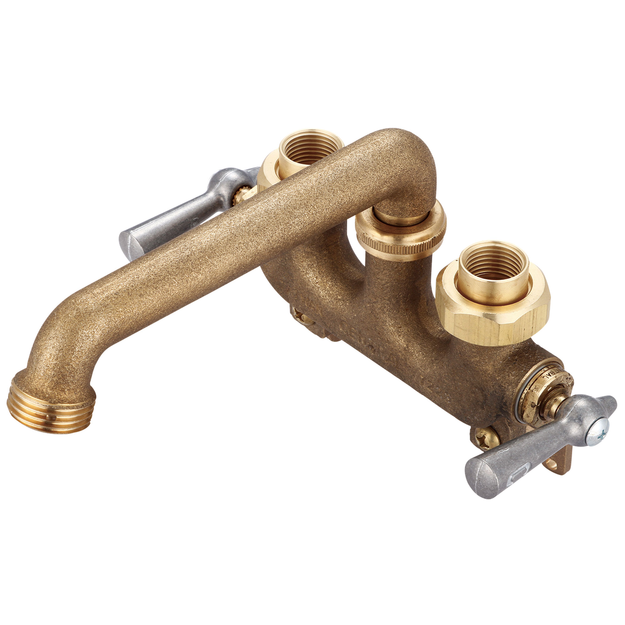 Central Brass 0470-5 Two Handle Laundry Faucet - Brass - Walmart.com