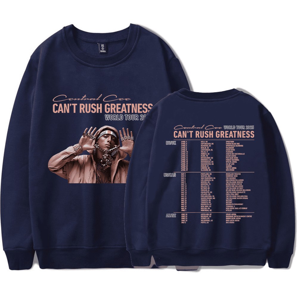 Central CEE Can't Rush Greatness Tour Crewneck Sweatshirt Merch Casual ...