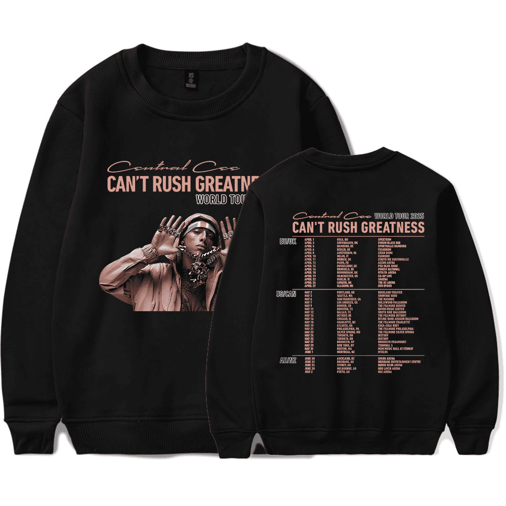 Central CEE Can't Rush Greatness Tour Crewneck Sweatshirt Merch Casual ...
