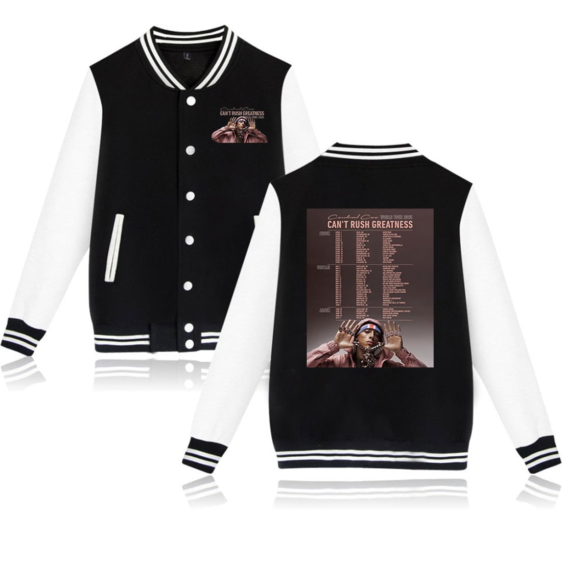 Central Cee 2025 Tour Jackets Hip Hop Baseball Uniform Unisex Coat ...