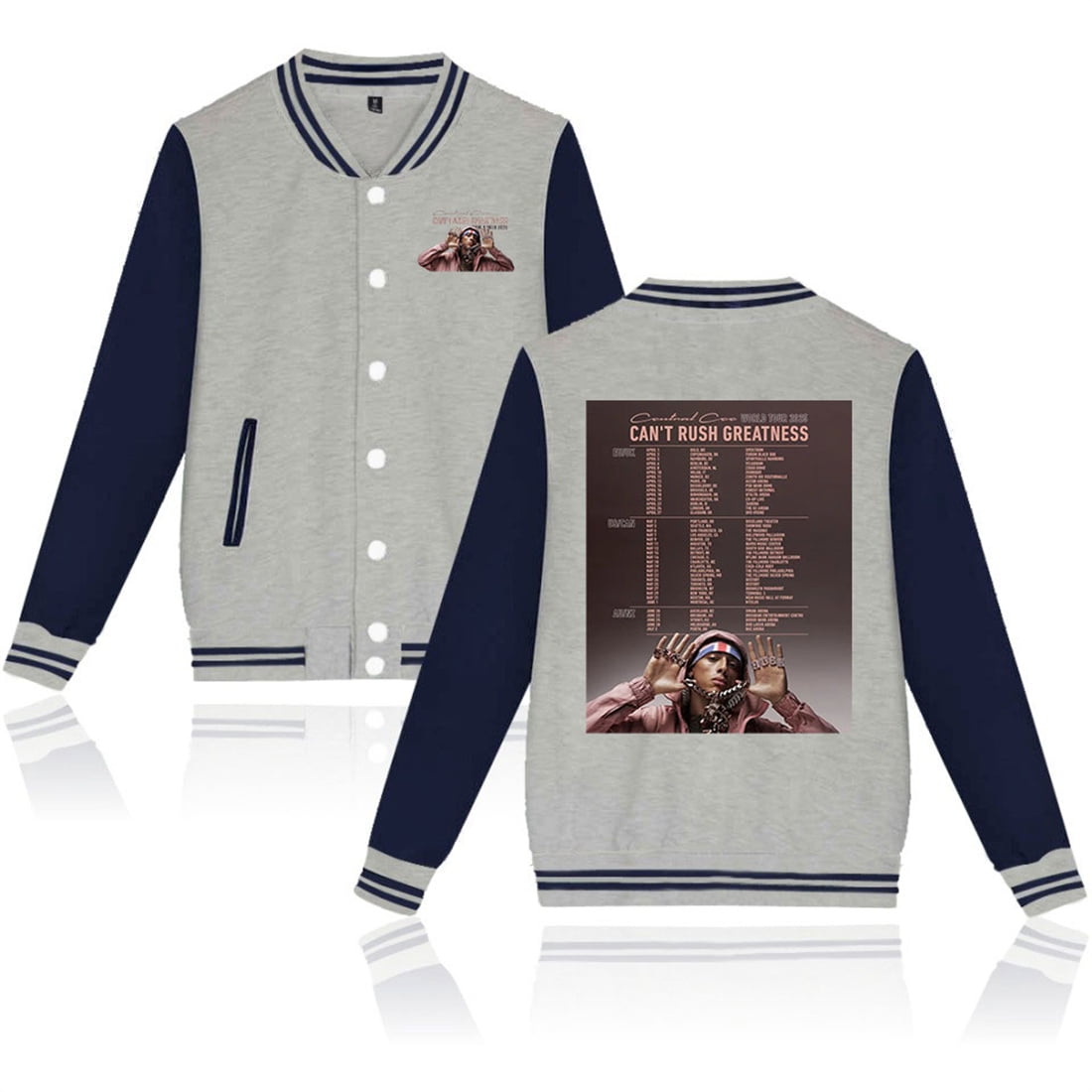 Central Cee 2025 Tour Jackets Hip Hop Baseball Uniform Unisex Coat ...