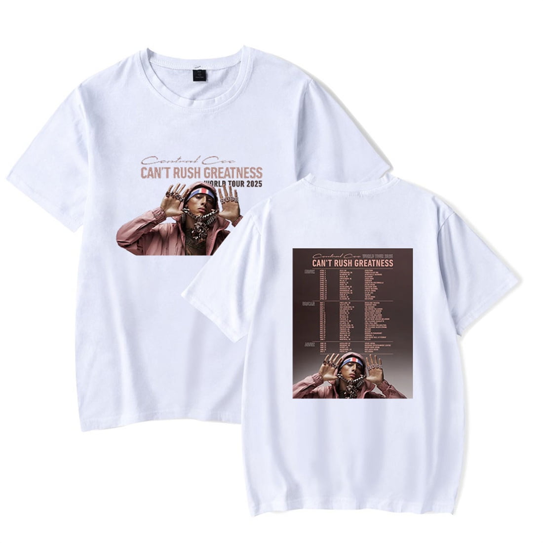 Central Cee 2025 Tour Tshirt Cosplay Short Sleeve Hip Hop Tops Fashion ...