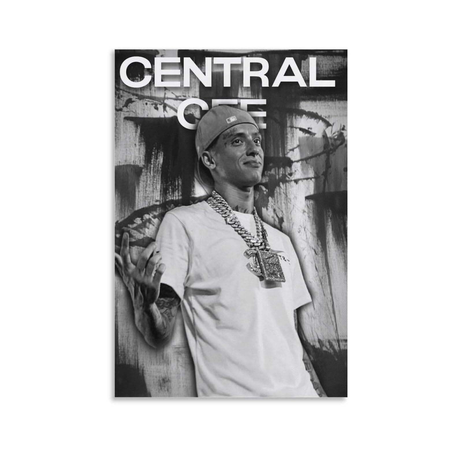 Central Cee Black And White Canvas Poster Bedroom Decoration Landscape ...