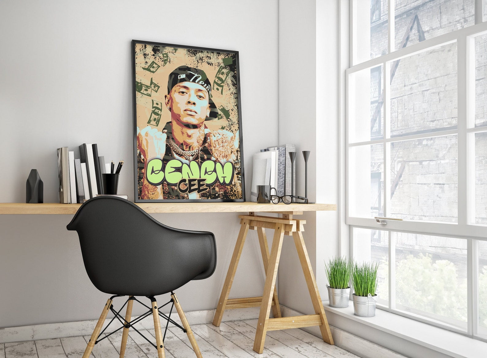 Central Cee Graffiti Style Poster, UK Drill Rap Street Art Wall Decor ...