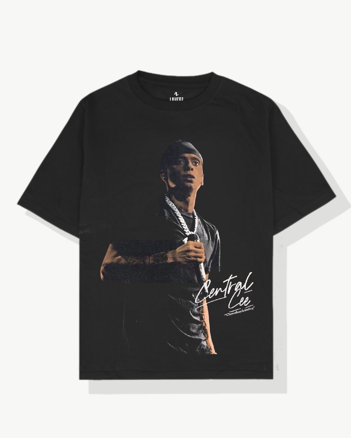 Central Cee Signature Tee Laverz T Shirt Unisex, Color: Charcoal, Size ...