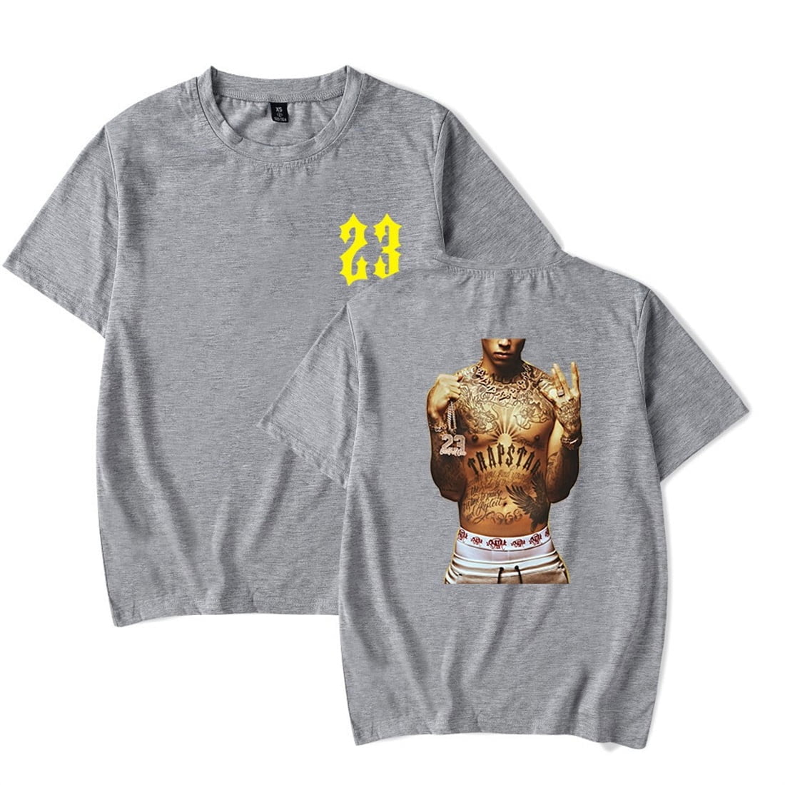 Central Cee Tshirt Harajuku Short Sleeve for Men Unique Crewneck Hip ...