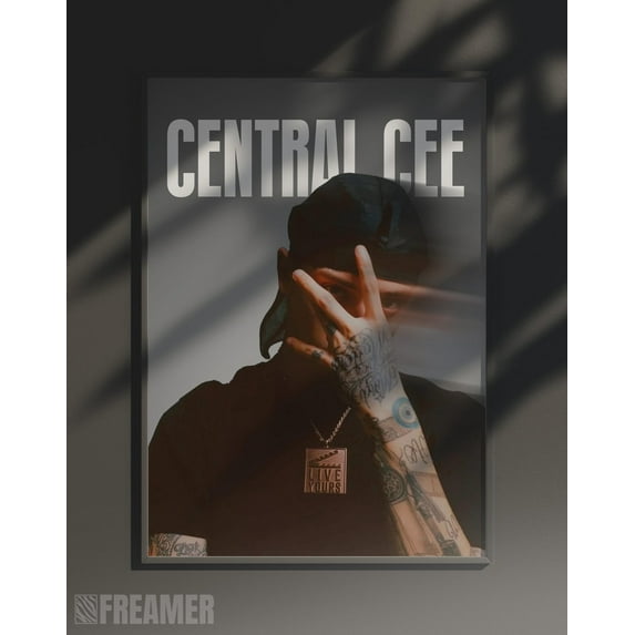 Central Cee Urban Music Poster, Minimal Rap Icon Illustration Wall Art ...