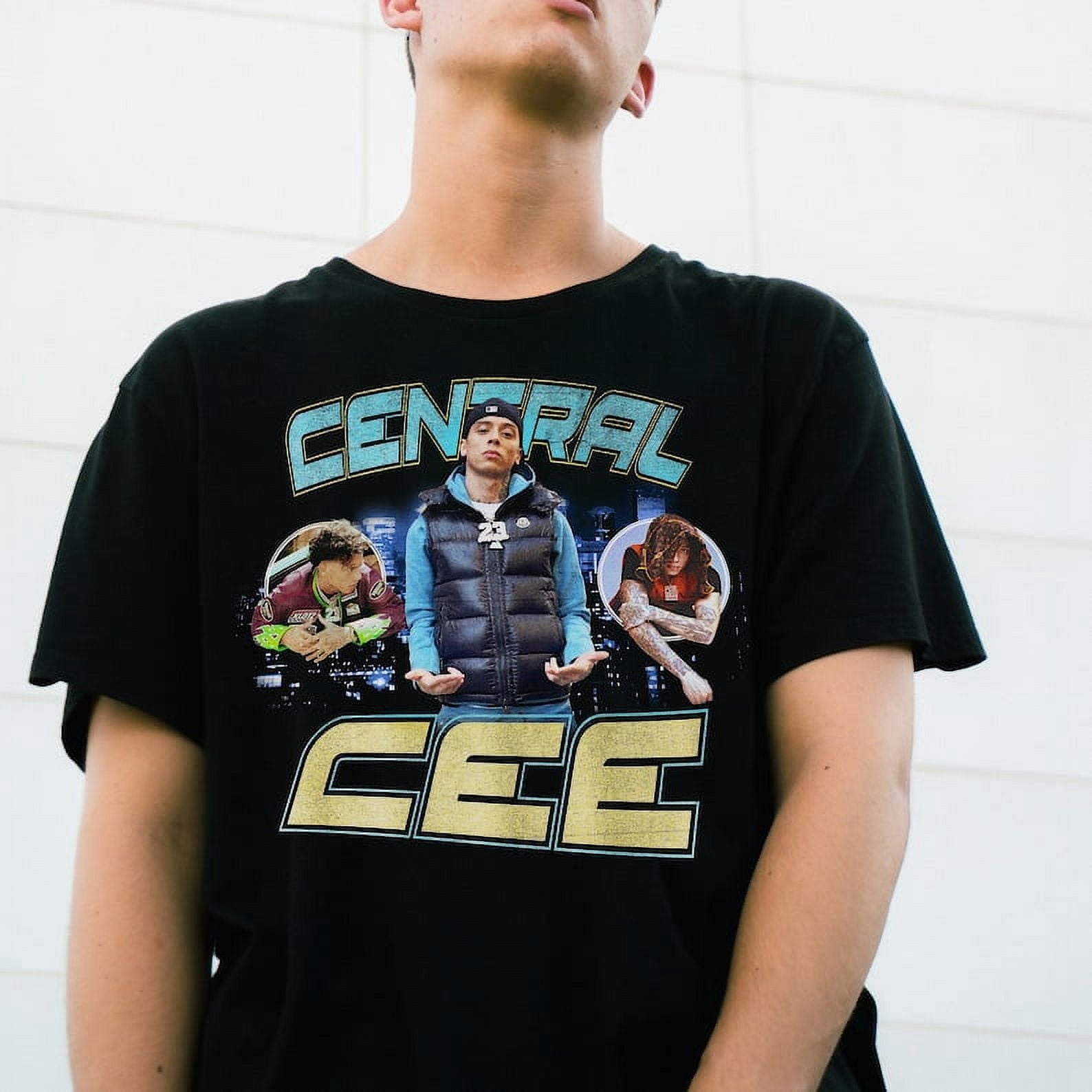 Central Cee Y2K Collage T-shirt, Rapper, Nostalgia, Retro, Hip Hop, 90s ...