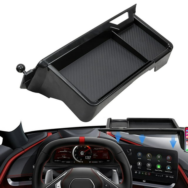 Central Control Instrument Panel Storage Box Holder For Corvette C8 ...