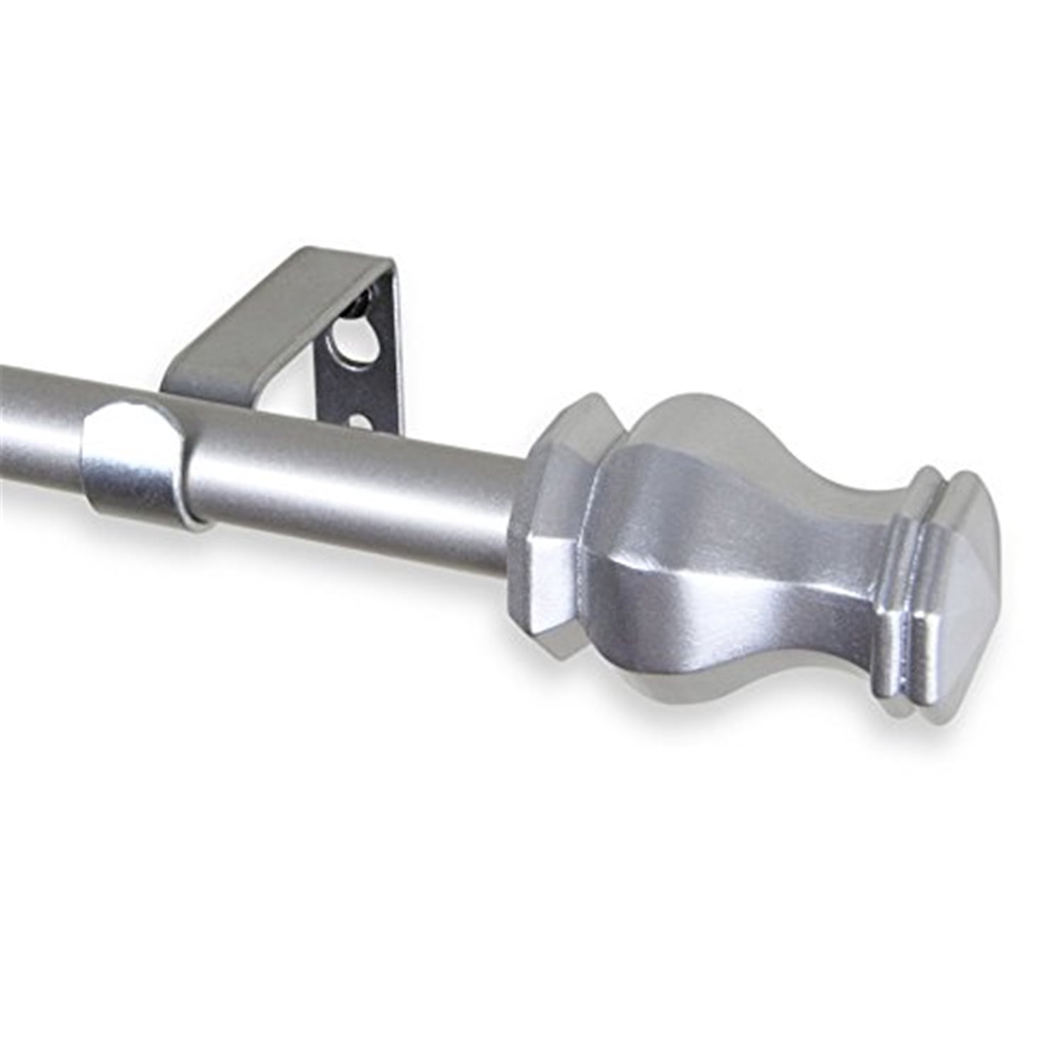 Central Design 5713-285 0.625 in. Dia. Nolan Curtain Rod, Satin Nickel ...
