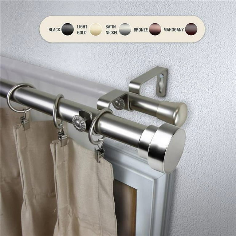 Nickel Curtain Rods Buy Brushed Silver Ball Finial Extendable Curtain