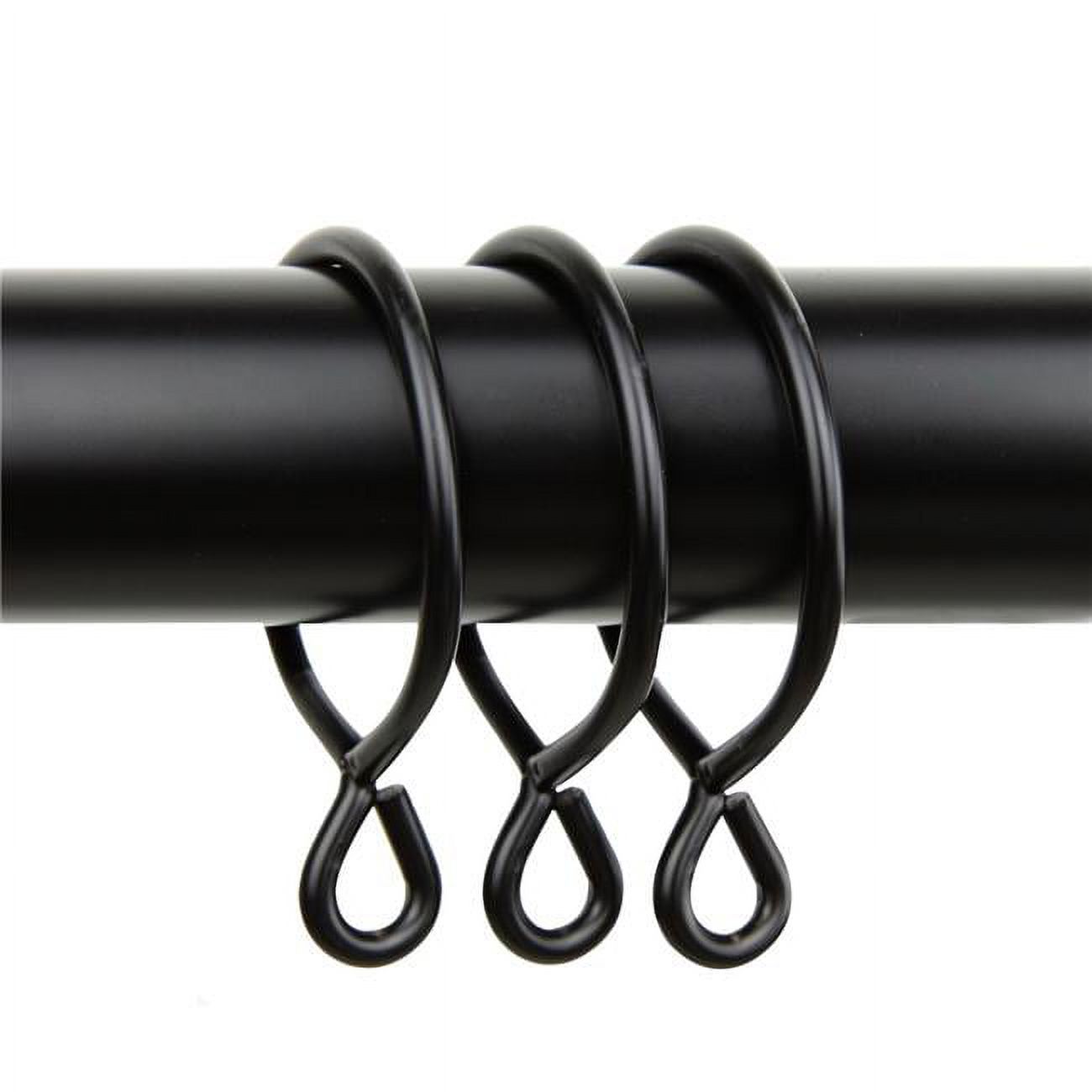 Central Design 1926-12 3.25 in. Curtain Eyelet Rings, Black - Set of 10 ...