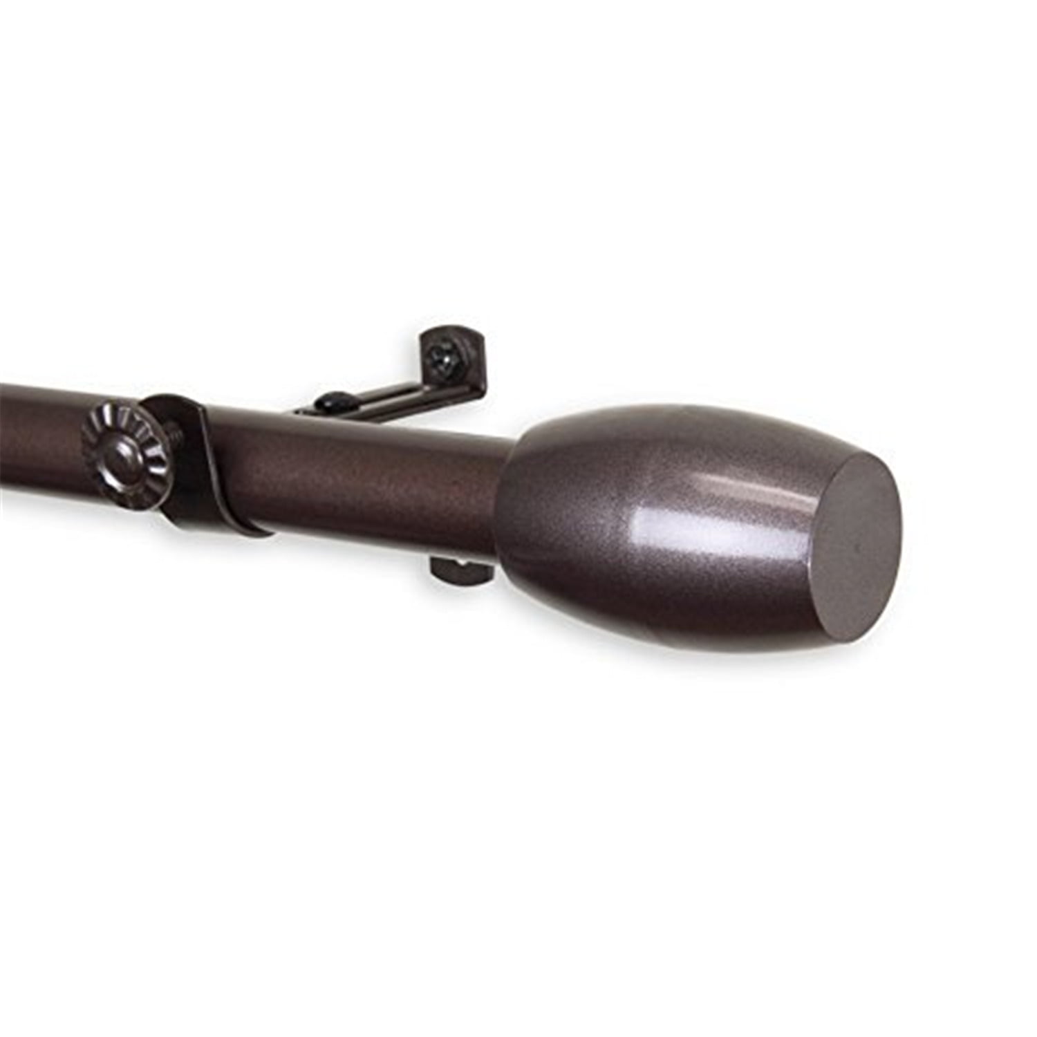 Central Design 4829-287 0.812 in. Dia. Julie Curtain Rod, Cocoa - 28-48 ...