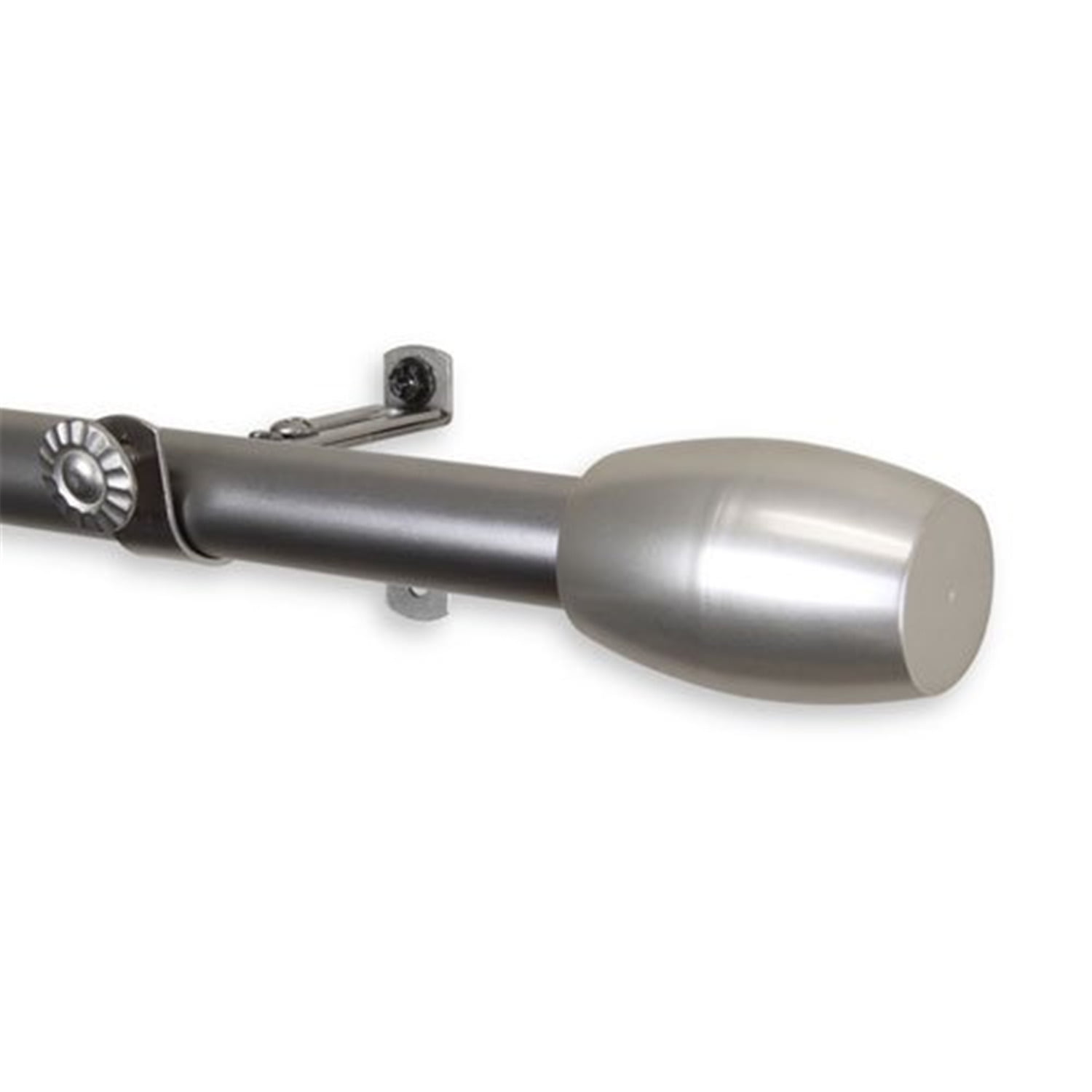 Central Design 4829-665 0.812 in. Dia. Julie Curtain Rod, Satin Nickel ...