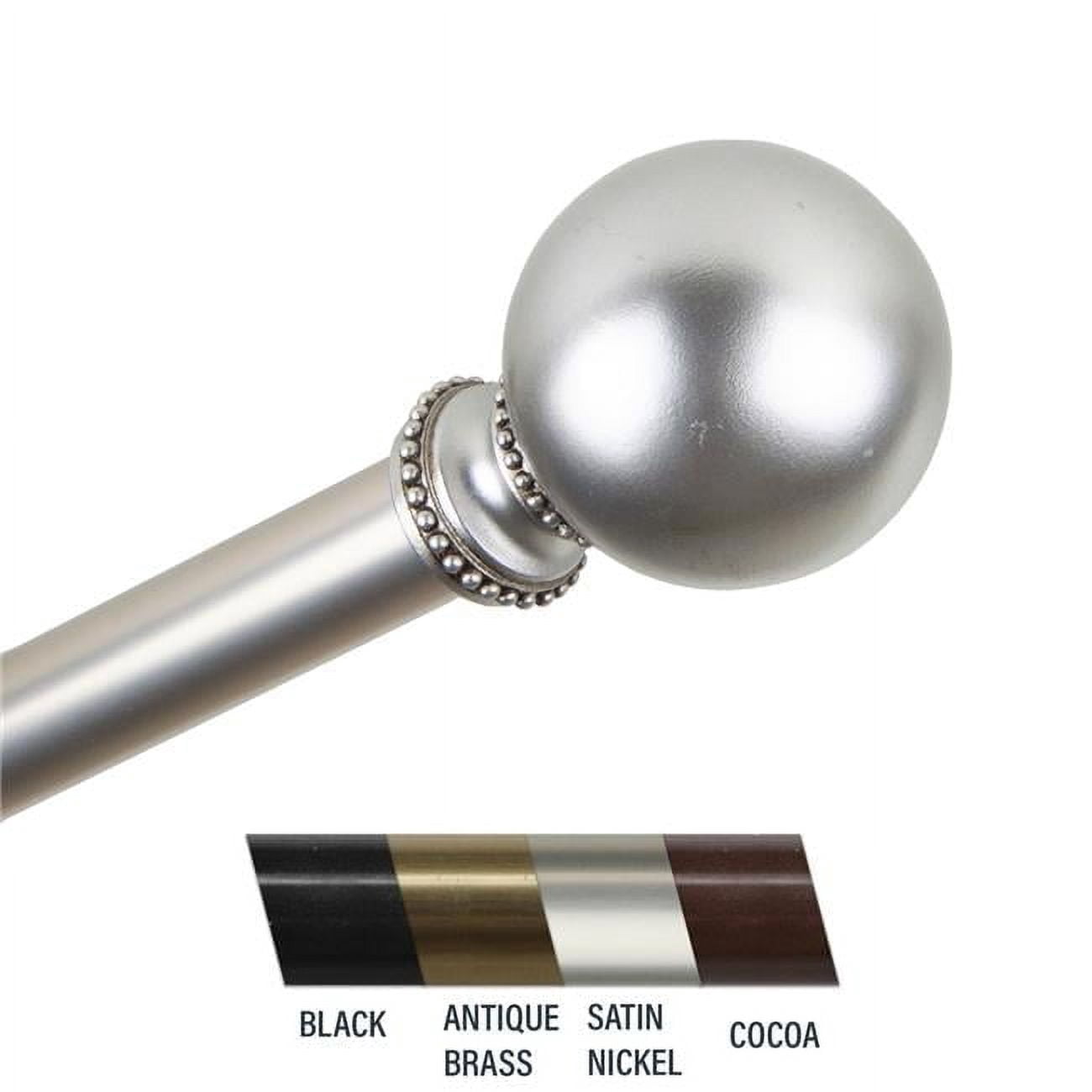 Central Design 4883-665 Julian 0.81 in. Curtain Rod, 66-120 in. - Satin ...