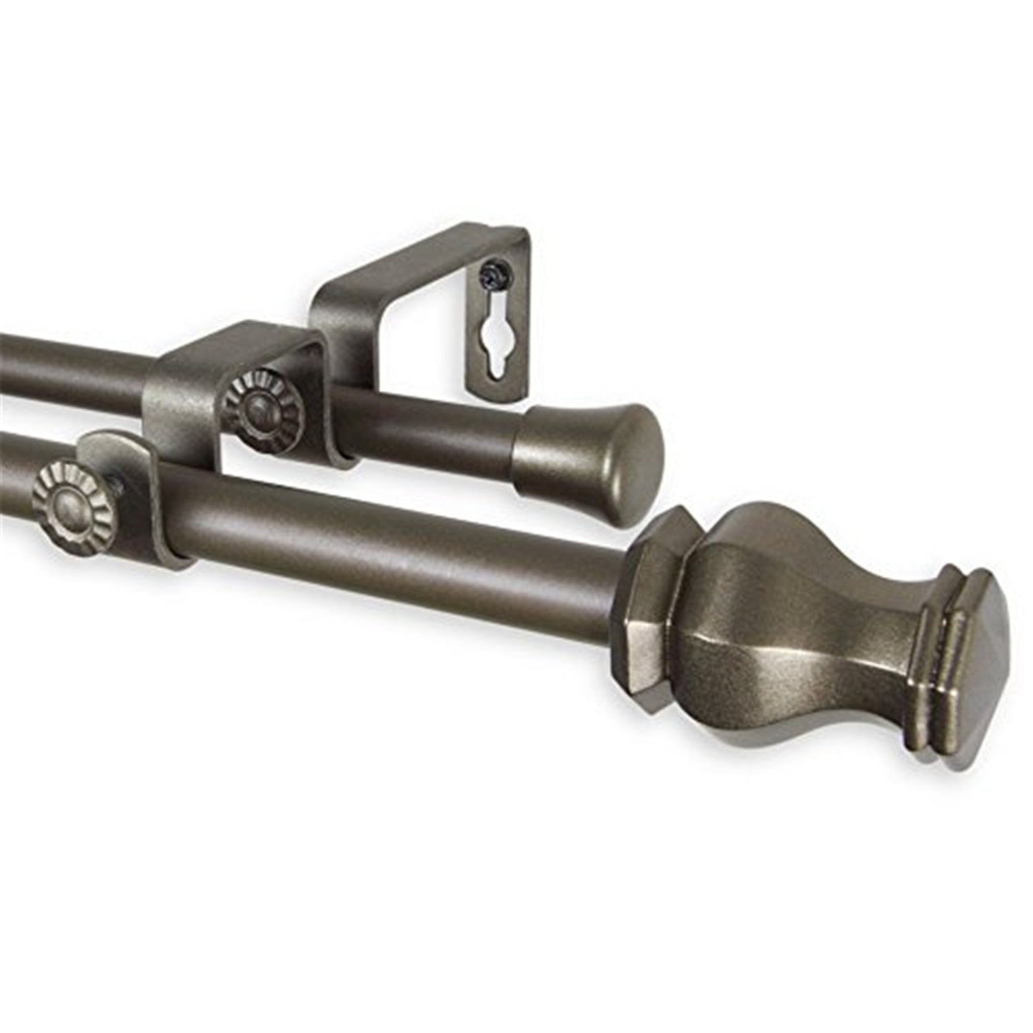 Central Design 5713-484D 0.625 in. Dia. Nolan Double Curtain Rod ...