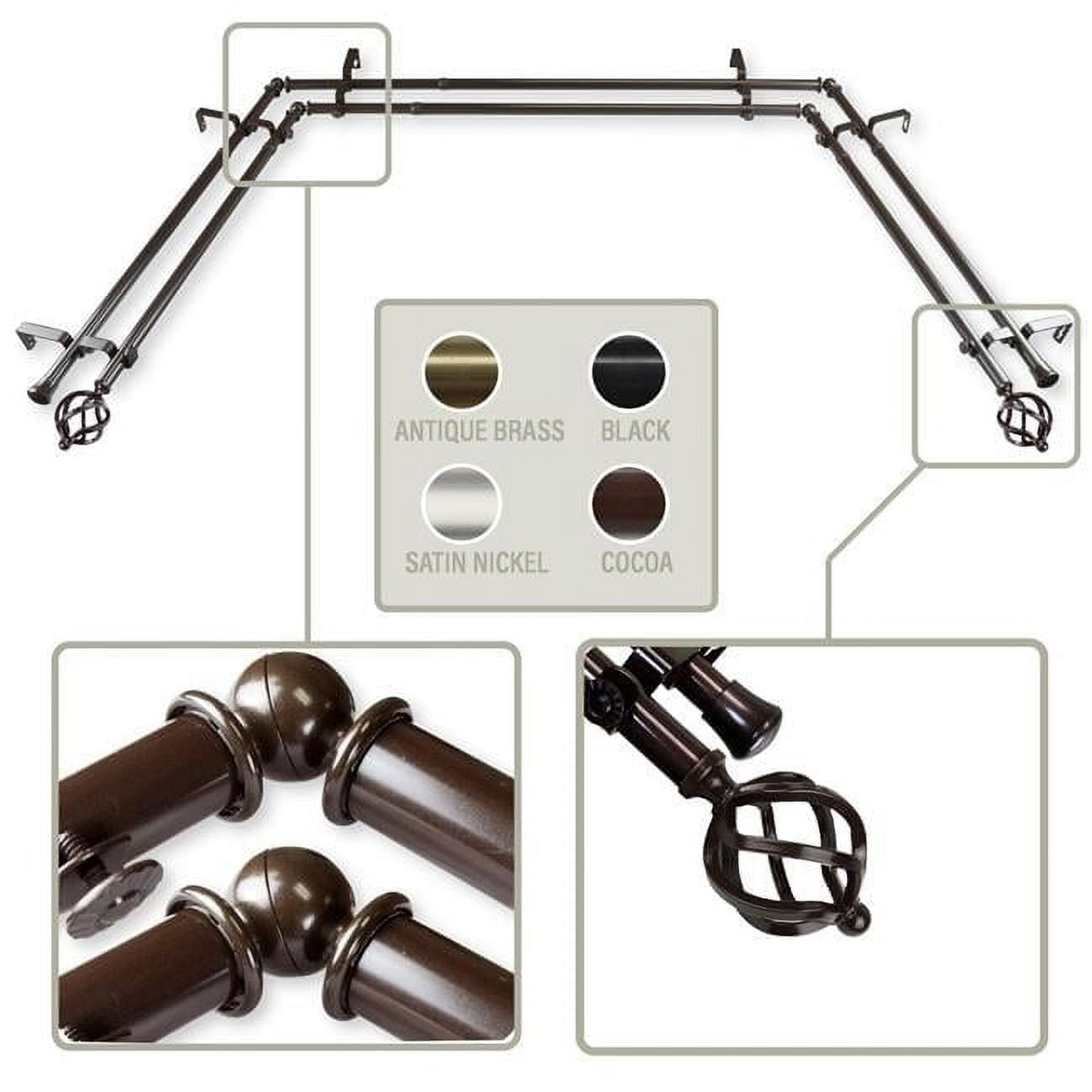 Central Design ABAY-42-7D 20-36 in., 38-72 in. & 0.91 in. Giro Bay ...