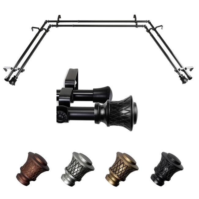 Central Design ABay-77-2D 0.812 in. Dia. Verena Bay Window Double ...