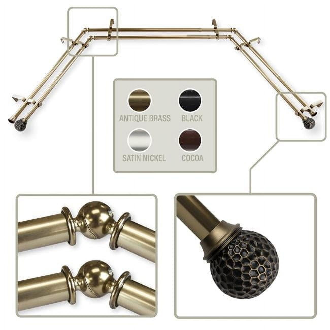 Central Design ABay-85-4D 0.8125 in. Nicholson Bay Window Double ...