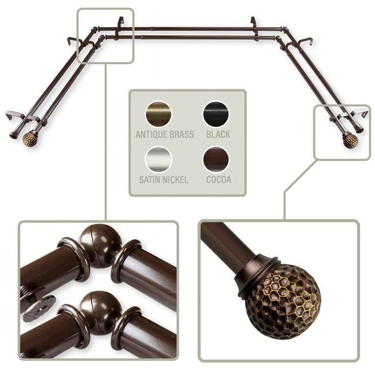 Central Design ABay-85-7D 0.8125 in. Nicholson Bay Window Double ...