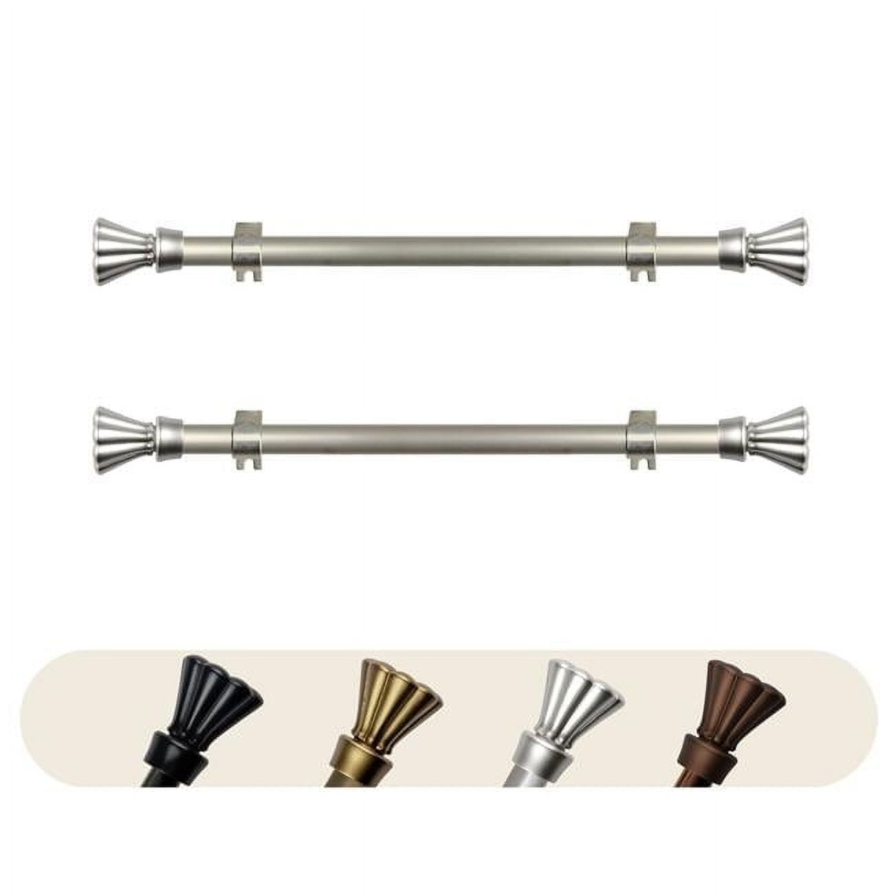 Central Design SIDE063-17-5 0.625 in. Dia. Pasha Side Curtain Rod ...