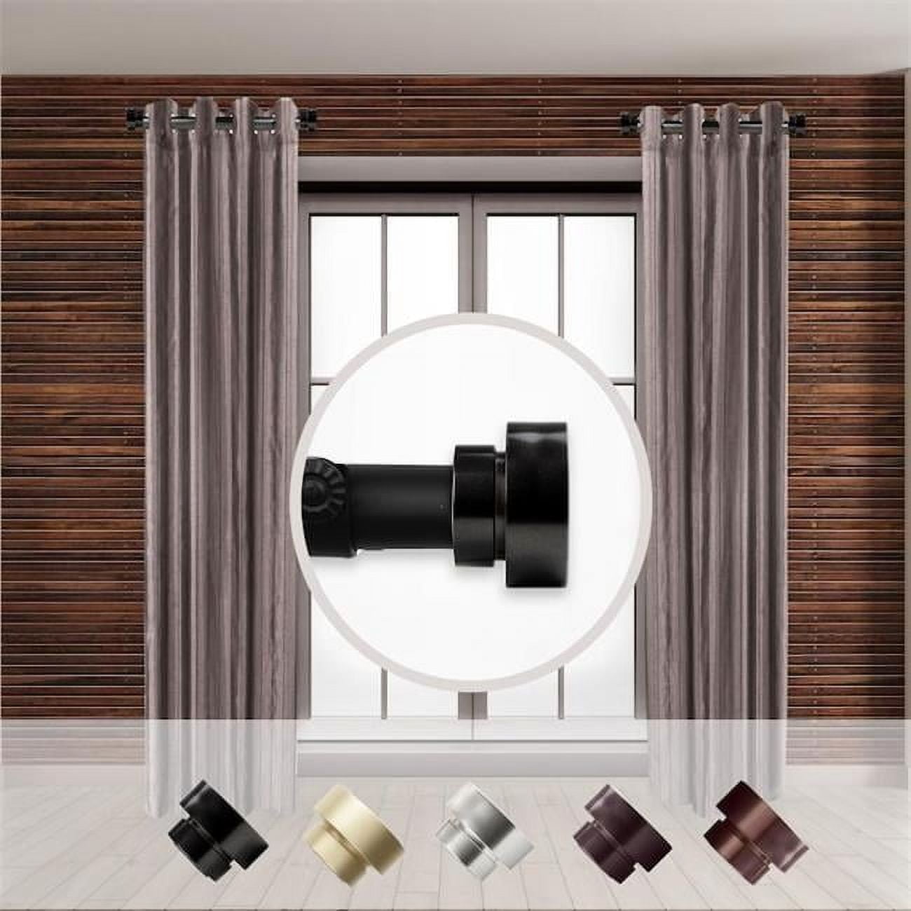 Central Design SIDE100-2 1 in. Basic Side Curtain Rod with 12 to 20 in ...