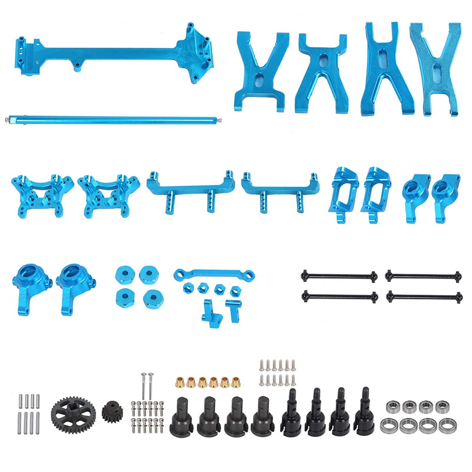 Central Drive Shaft, Steering Linkage, Swing Arm for 1/18 Scale RC Cars ...